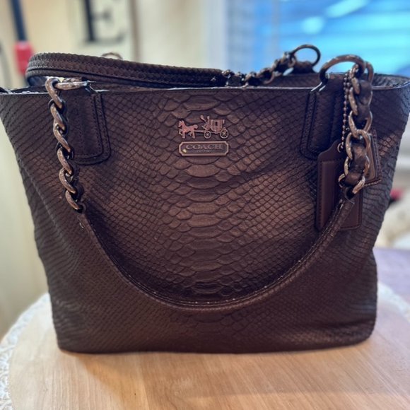 Coach | Bags | Coach Python Leather Purse | Poshmark